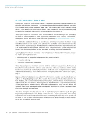 How Integrated Process Management Completes the Blockchain Jigsaw | PDF