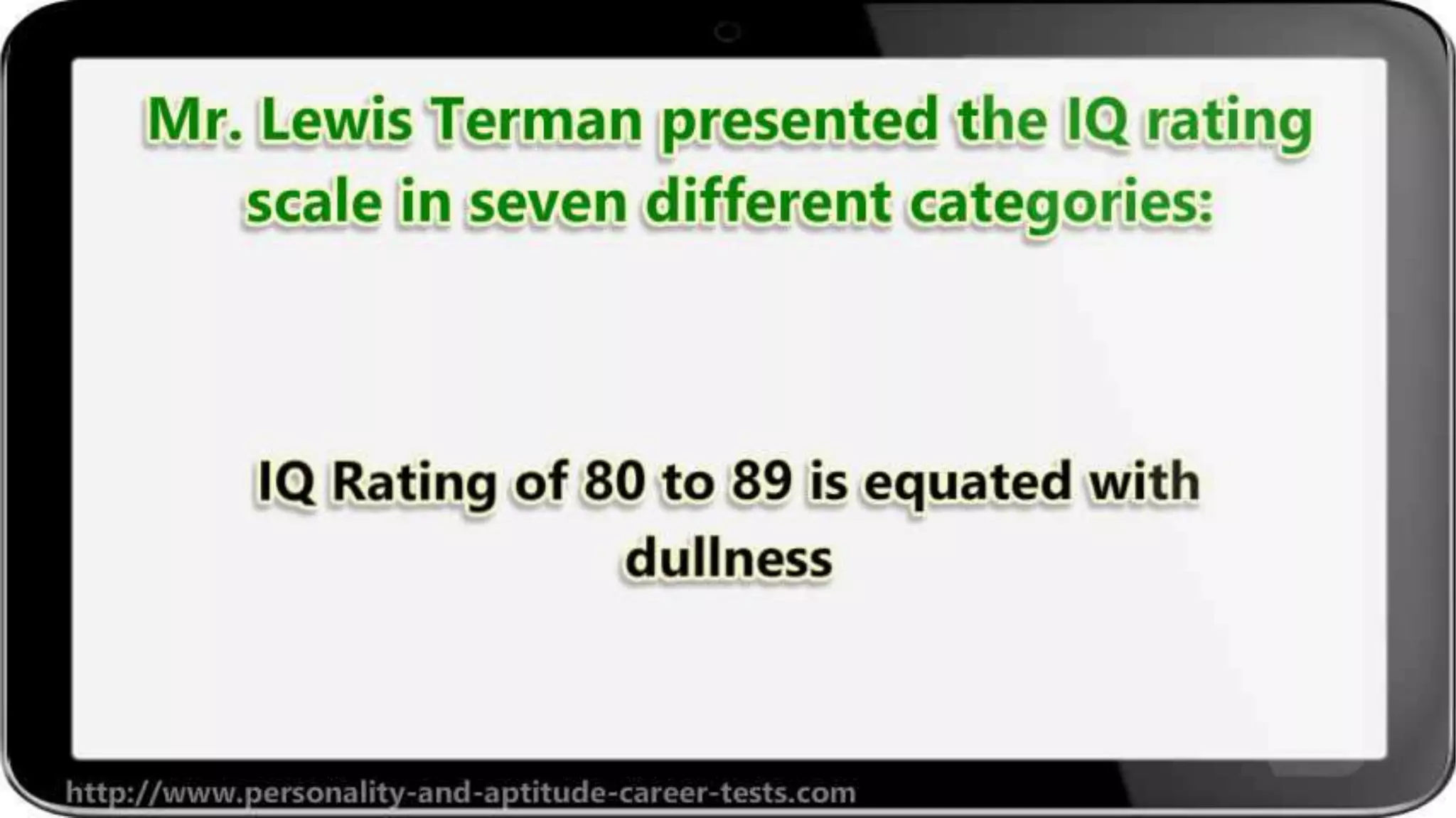 How classical IQ rating scales differentiate between idiots and genius ...