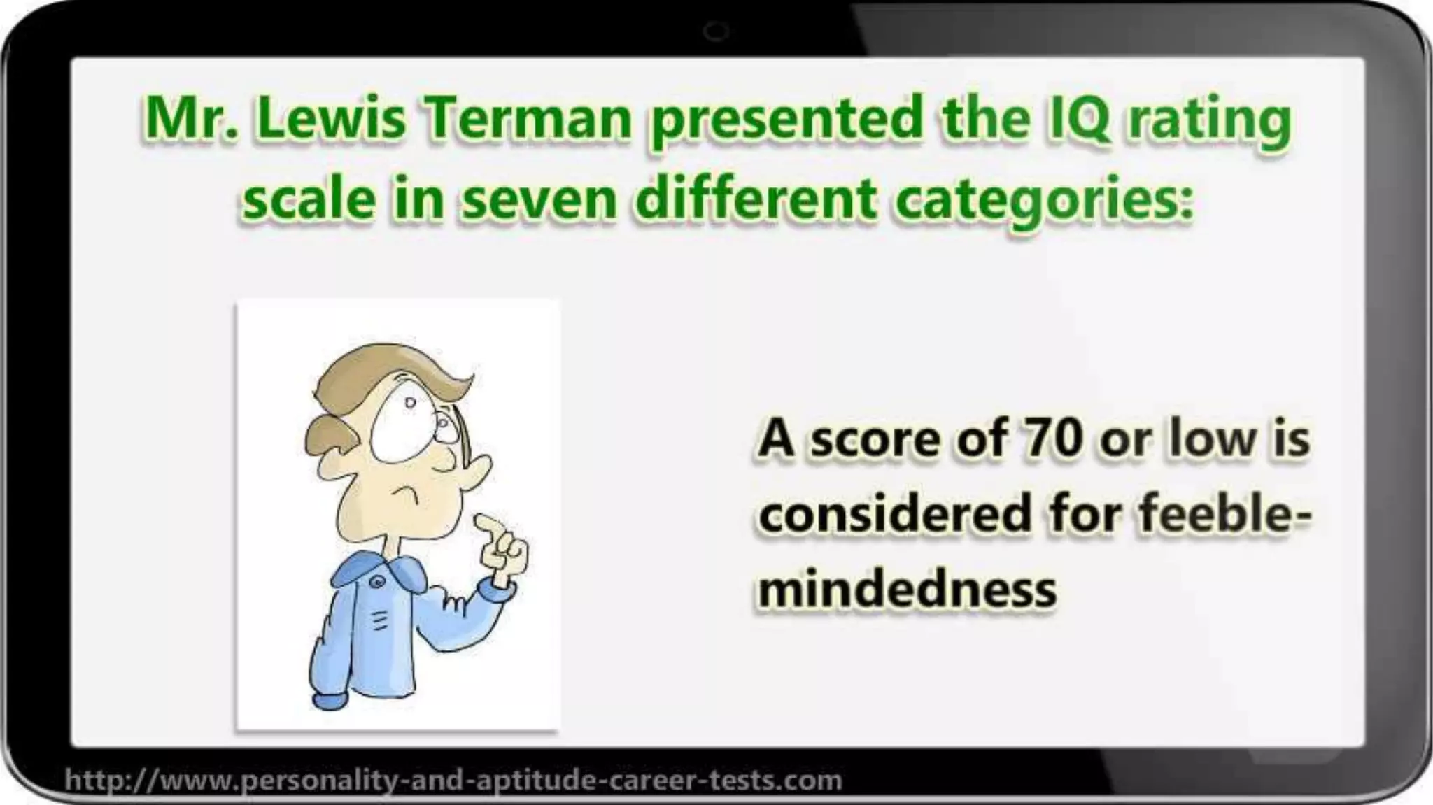 How classical IQ rating scales differentiate between idiots and genius ...