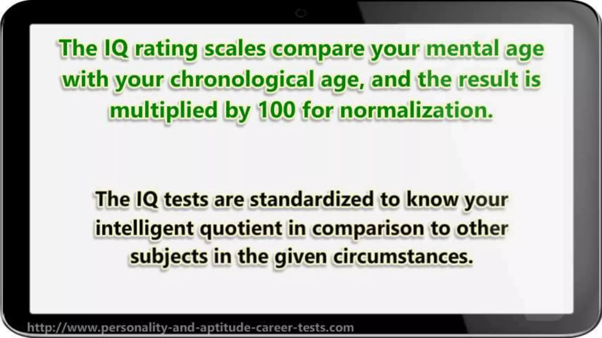 How classical IQ rating scales differentiate between idiots and genius ...
