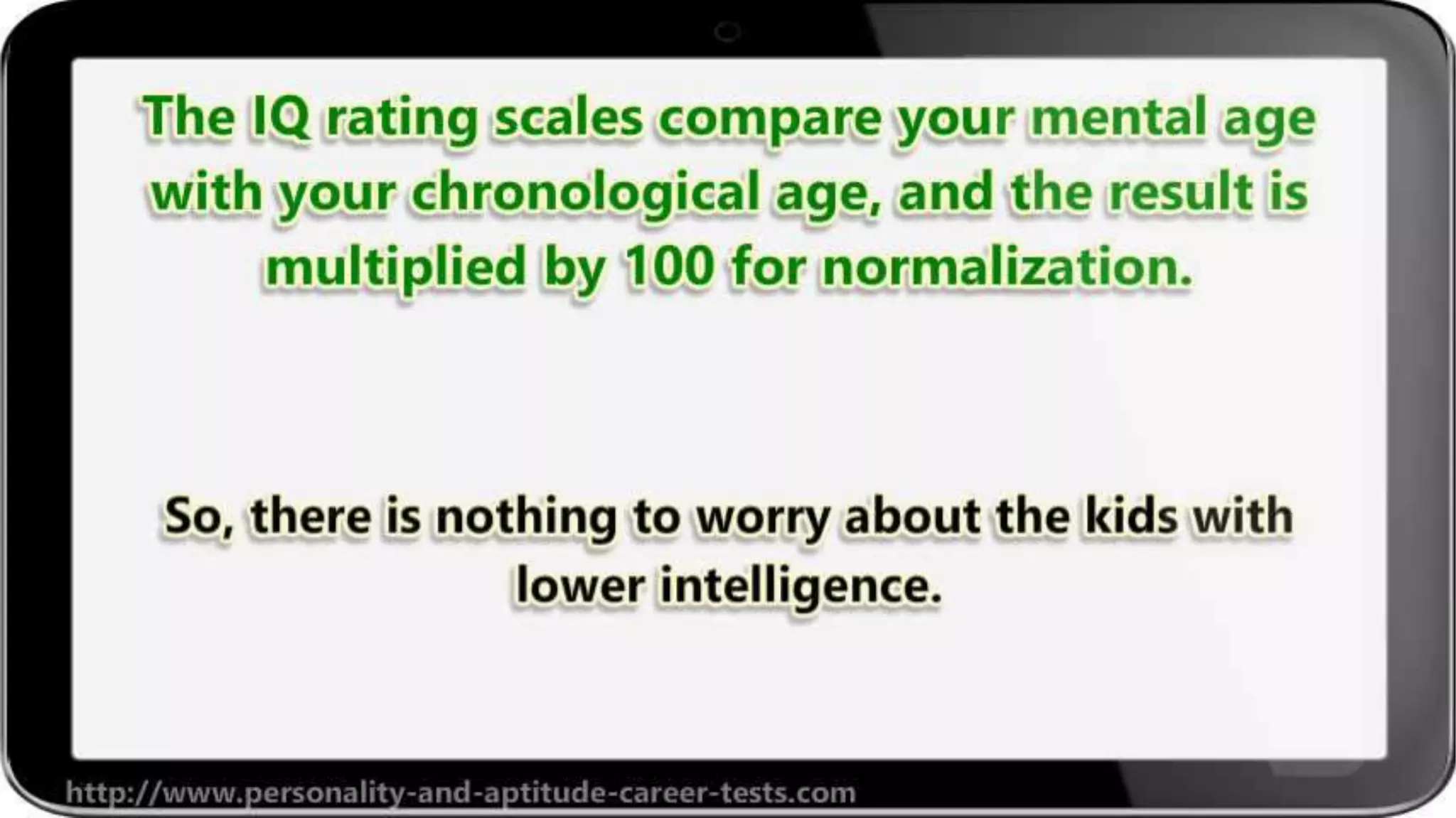 How classical IQ rating scales differentiate between idiots and genius ...