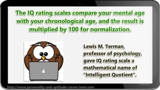 How classical IQ rating scales differentiate between idiots and genius ...