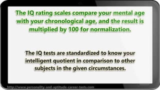 How classical IQ rating scales differentiate between idiots and genius ...