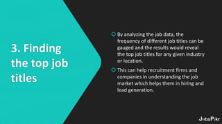 How JobsPikr can be used for Labor Analytics | PPT