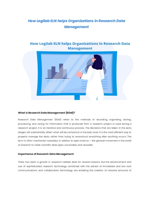 How Logilab ELN helps Organizations in Research Data Management | PDF | Internet | Computing