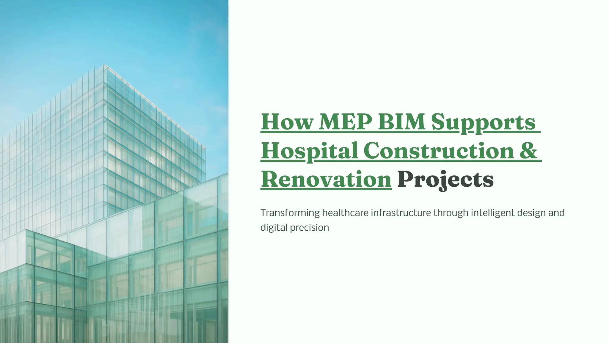 Role of MEP BIM in Hospital Construction, Expansion, and Retrofit ...