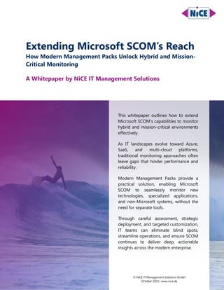 How Modern Management Packs Unlock Hybrid and Mission-Critical ...