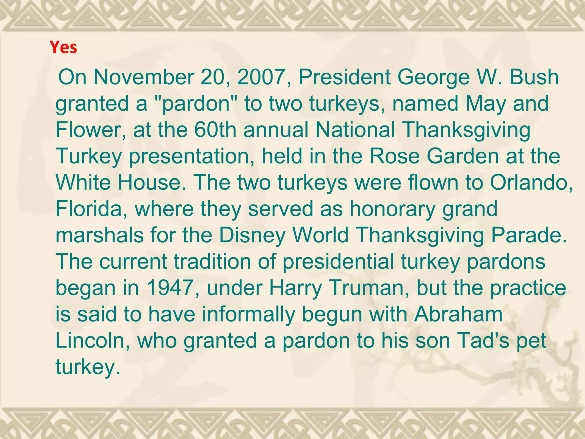 How much do you know about Thanksgiving | PPT