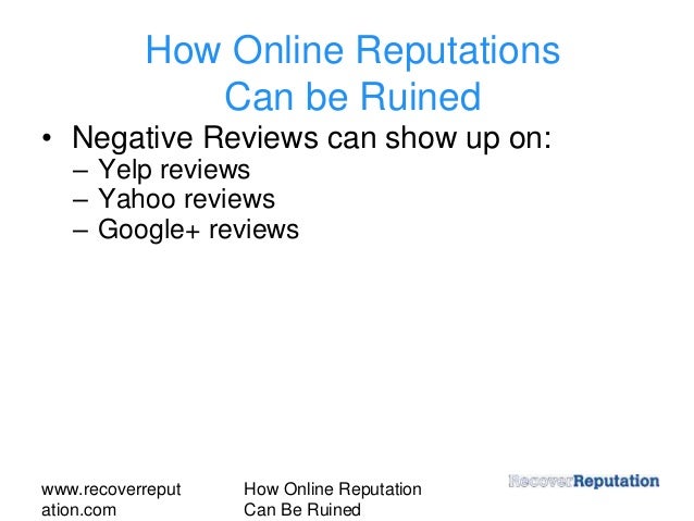Don’t Do This: How To Ruin Your Online Reputation, Recover Reputation