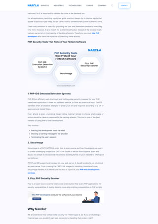 Data Security in Fintech App Development: How PHP Can Help | PDF