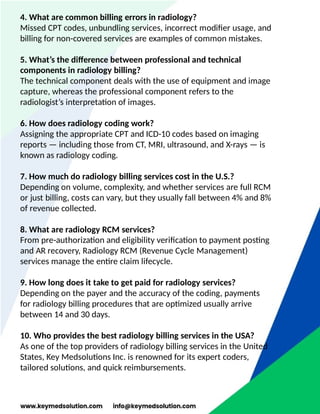 How Do Radiology Billing Services Maximize Reimbursements? | PPTX
