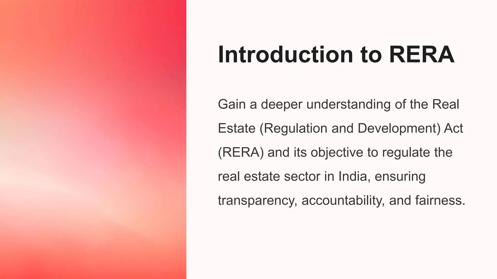 How RERA Has Changed Real Estate Scenario In India.pptx