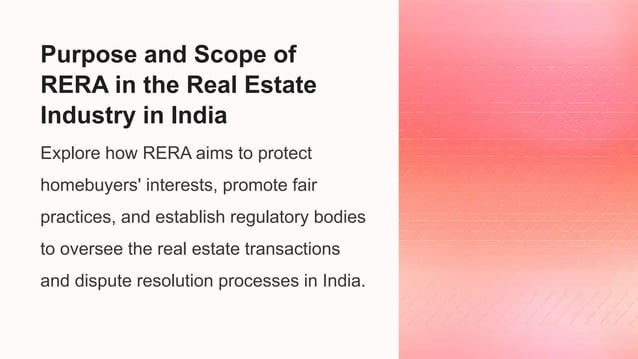 How RERA Has Changed Real Estate Scenario In India.pptx