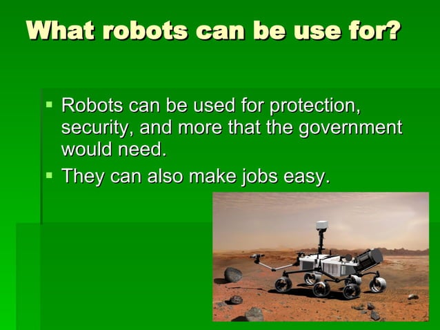 How Robots Work | PPT