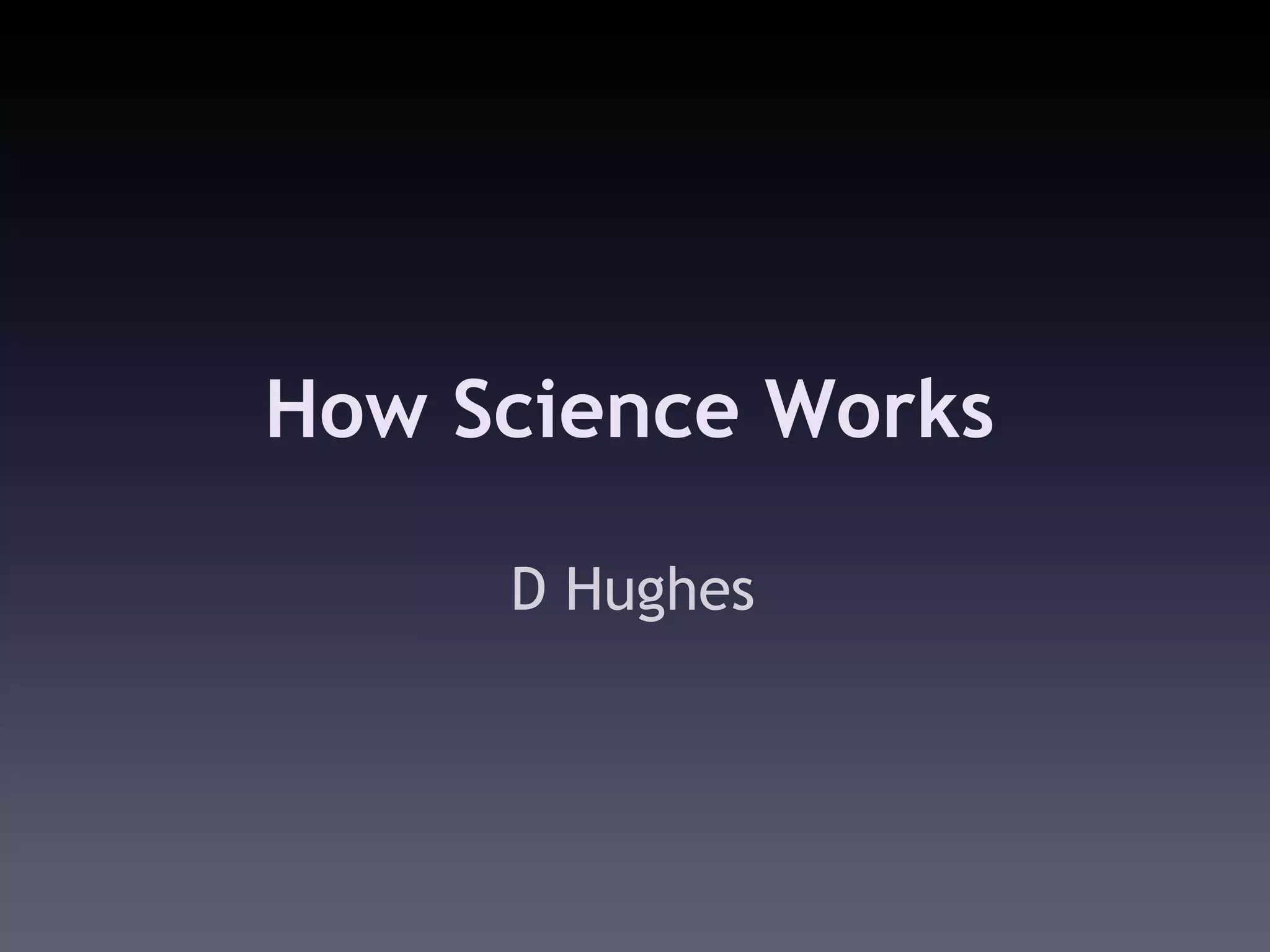 How Science Works | PDF