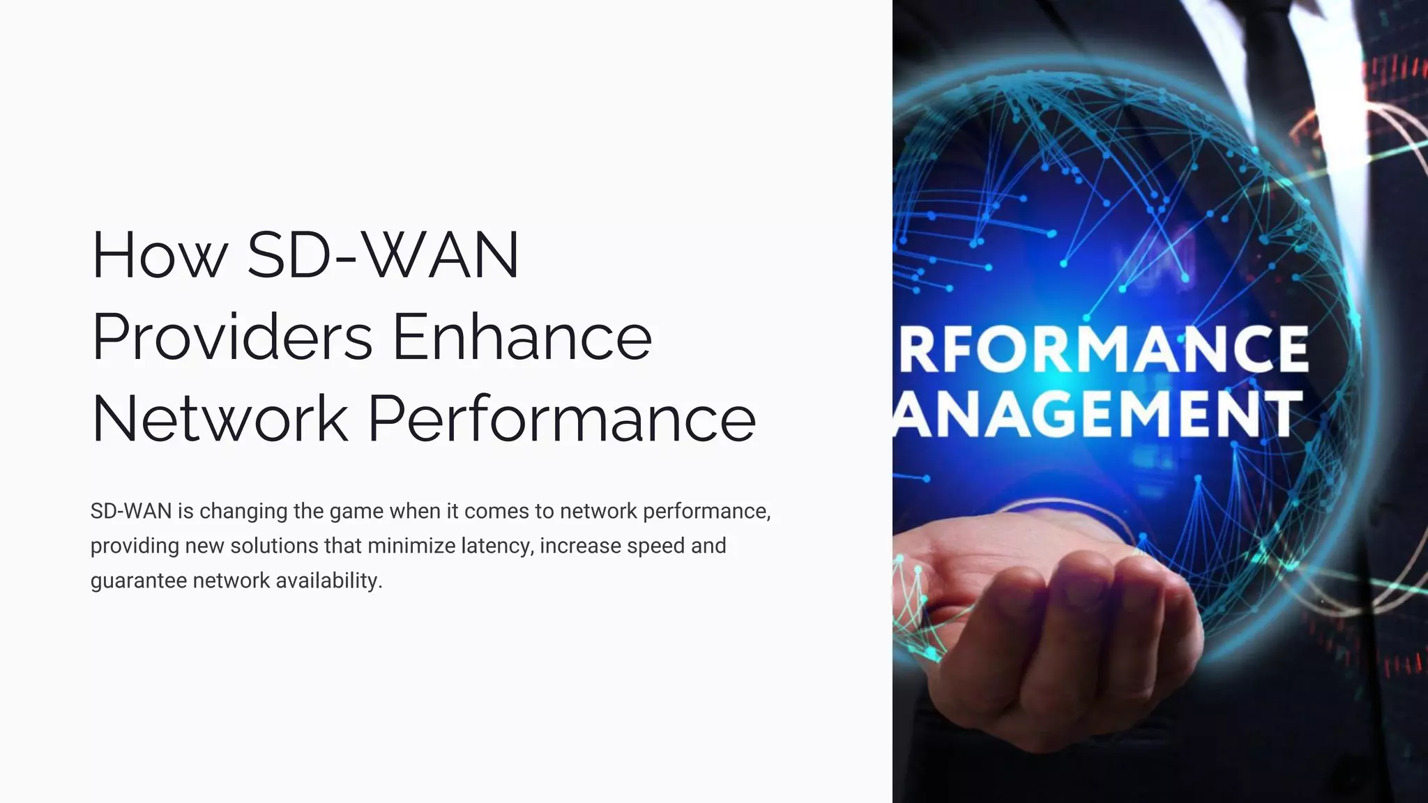 How SD-WAN Providers Enhance Network Performance | PDF