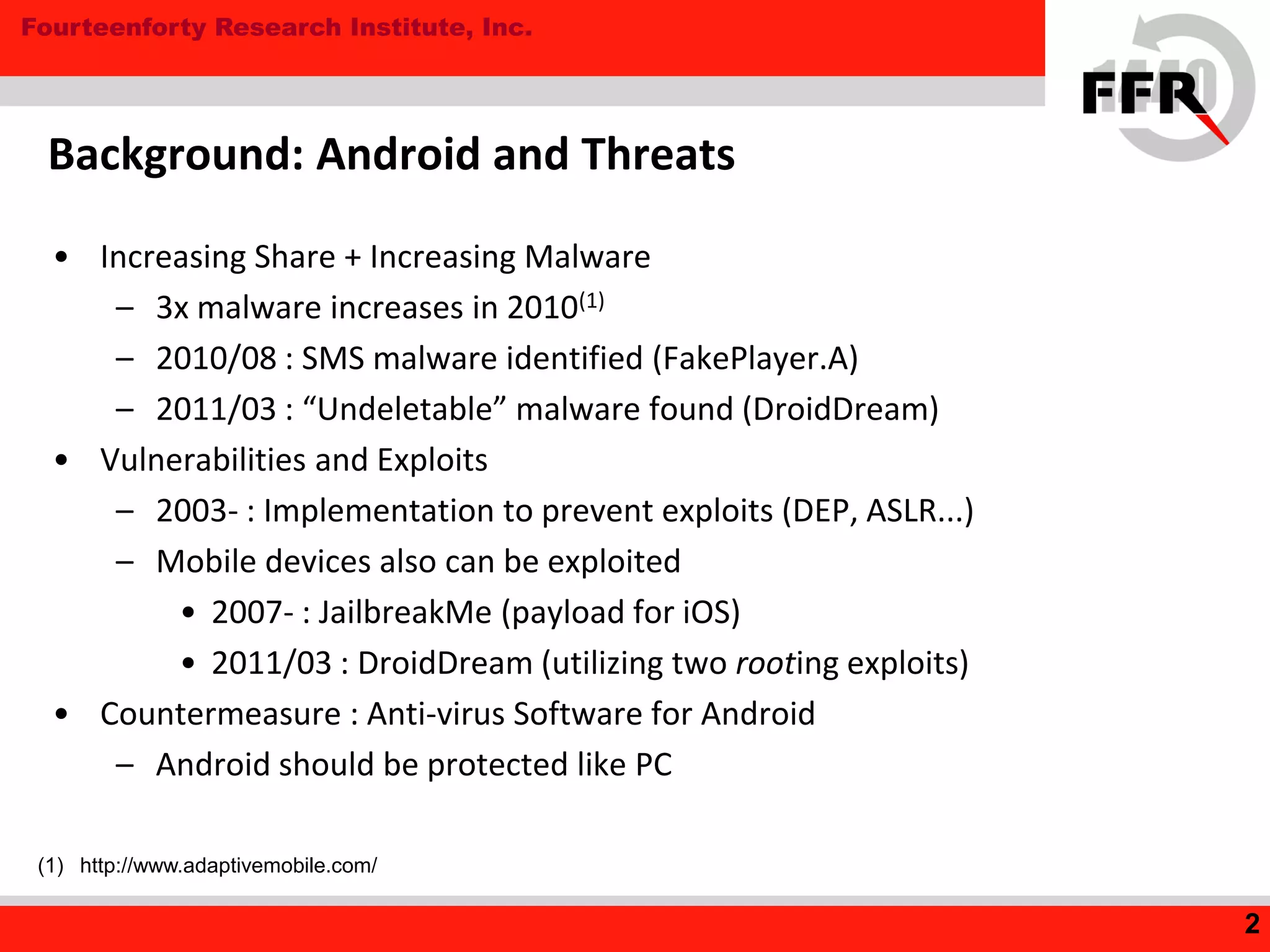 How security broken? - Android internals and malware infection possibilities | PDF | Operating ...