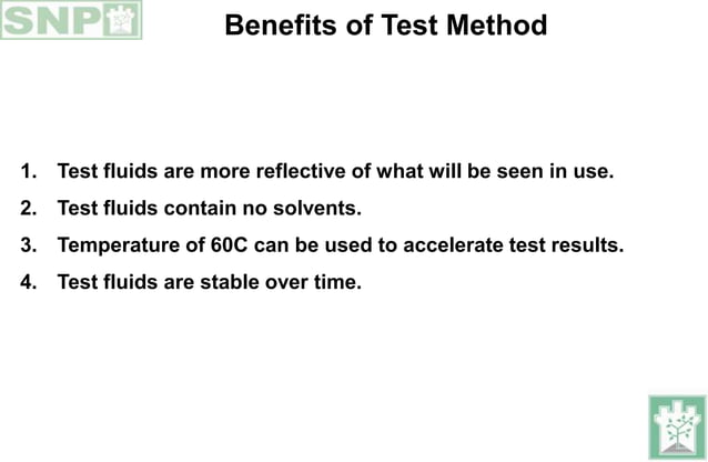 How-SNP-Tests_Oil-and-Grease-Resistance.pptx | Chemistry | Science