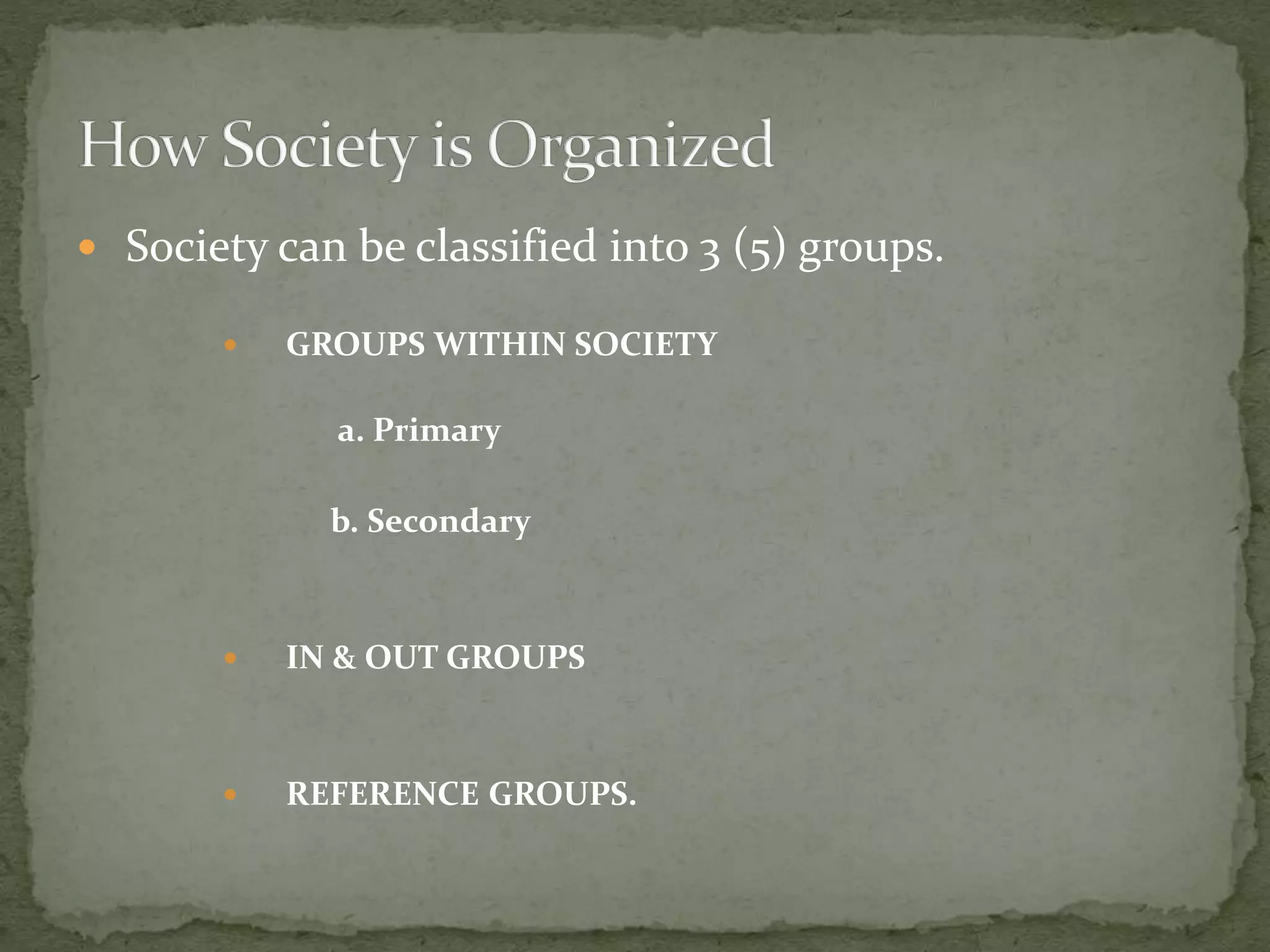 How society-is-organized | PPTX