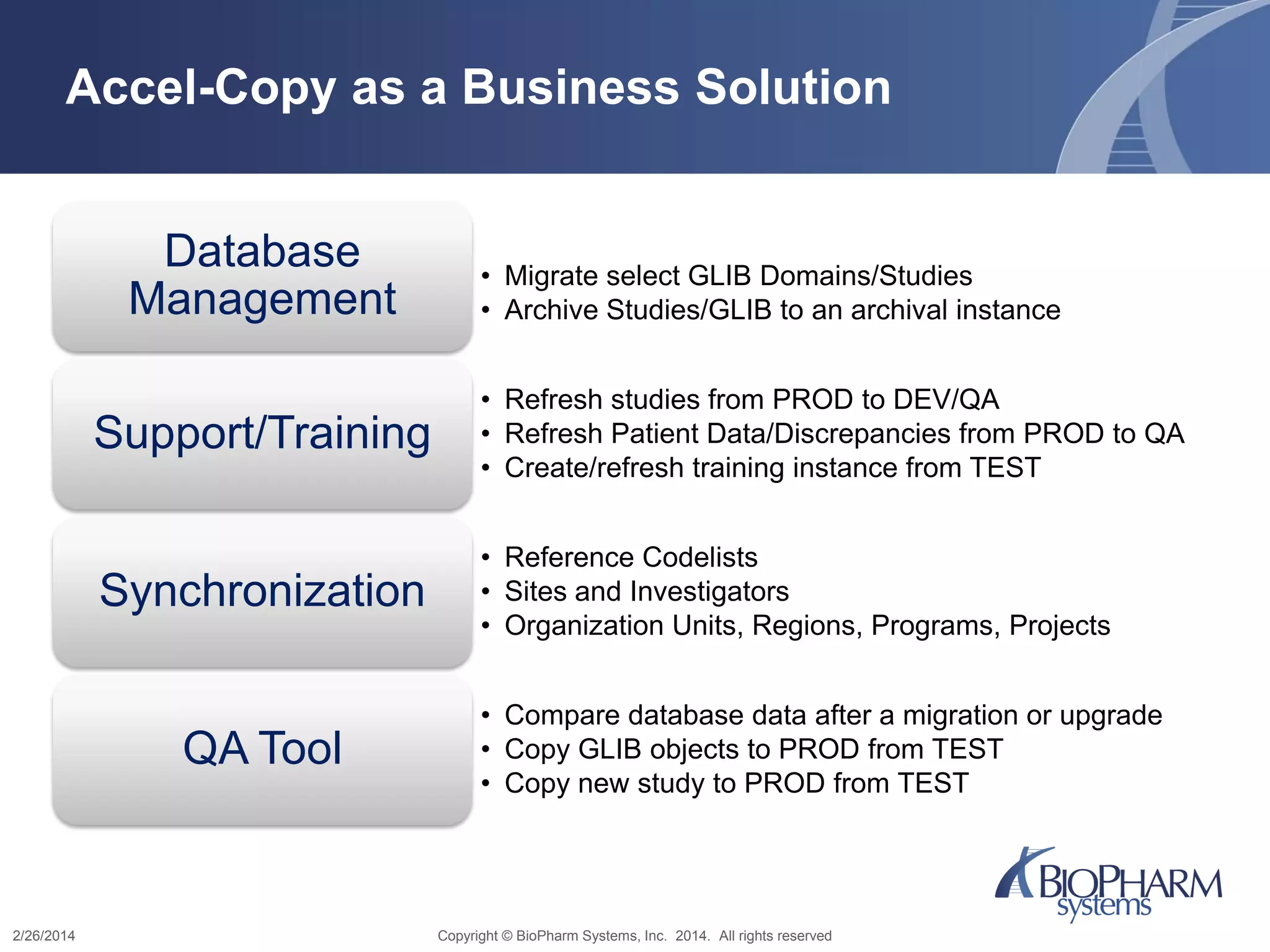 How St. Jude Medical Manages Oracle Clinical Studies Using Accel-Copy | PPT