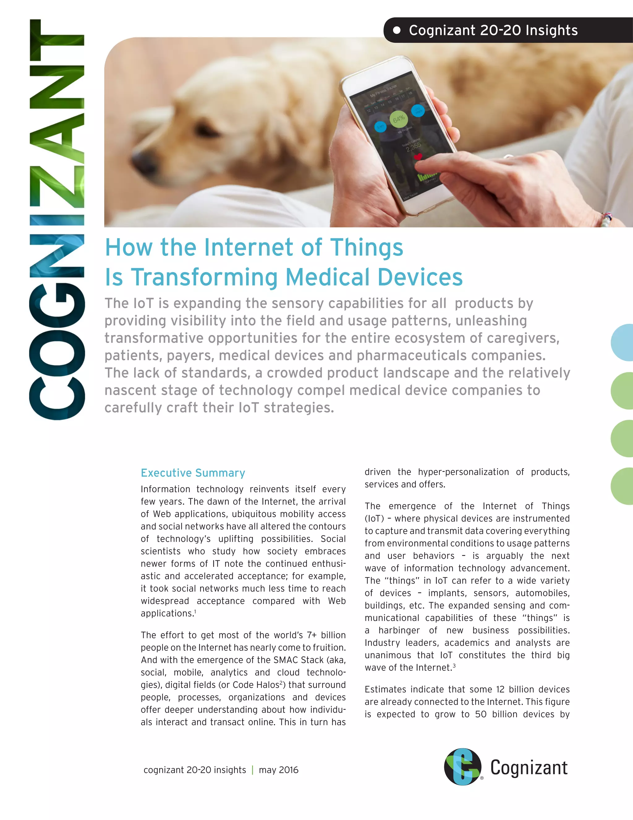 How the Internet of Things Is Transforming Medical Devices | PDF