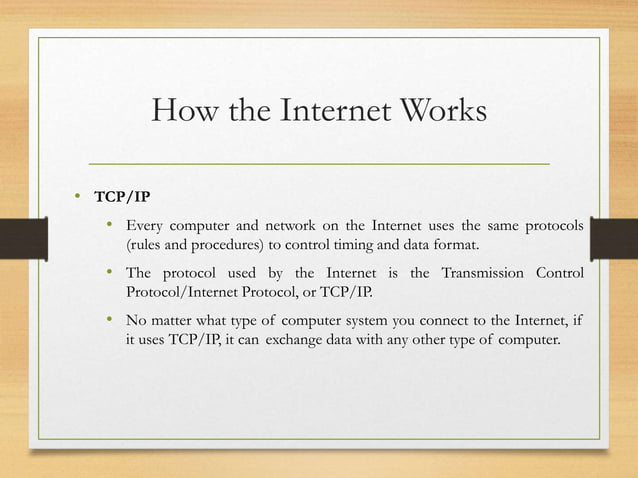 How the-internet-works | PPT | Computer Networking | Computing
