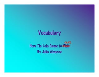 How Tia Loa Came To Stay | PPT