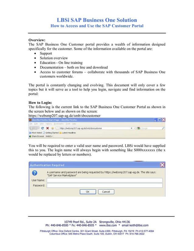How to-access-and-use-the-sap-customer-portal | PDF