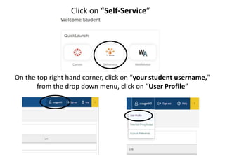 How to-access-your-student-profile | PPT
