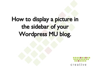 How To Add A Picture In A Sidebar | PPT