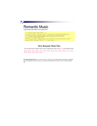 How To Add Music And Graphics To Your Email Signatures | PDF