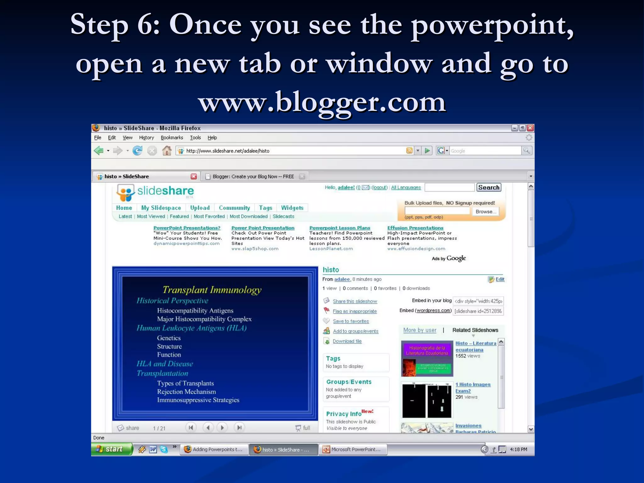 How to-add-power-point-presentations-to-blogger | PPT