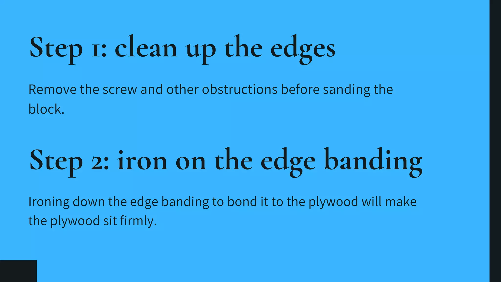 How to apply edge banding | PDF