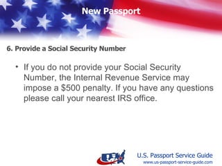 How to Apply for a New Passport | PPT