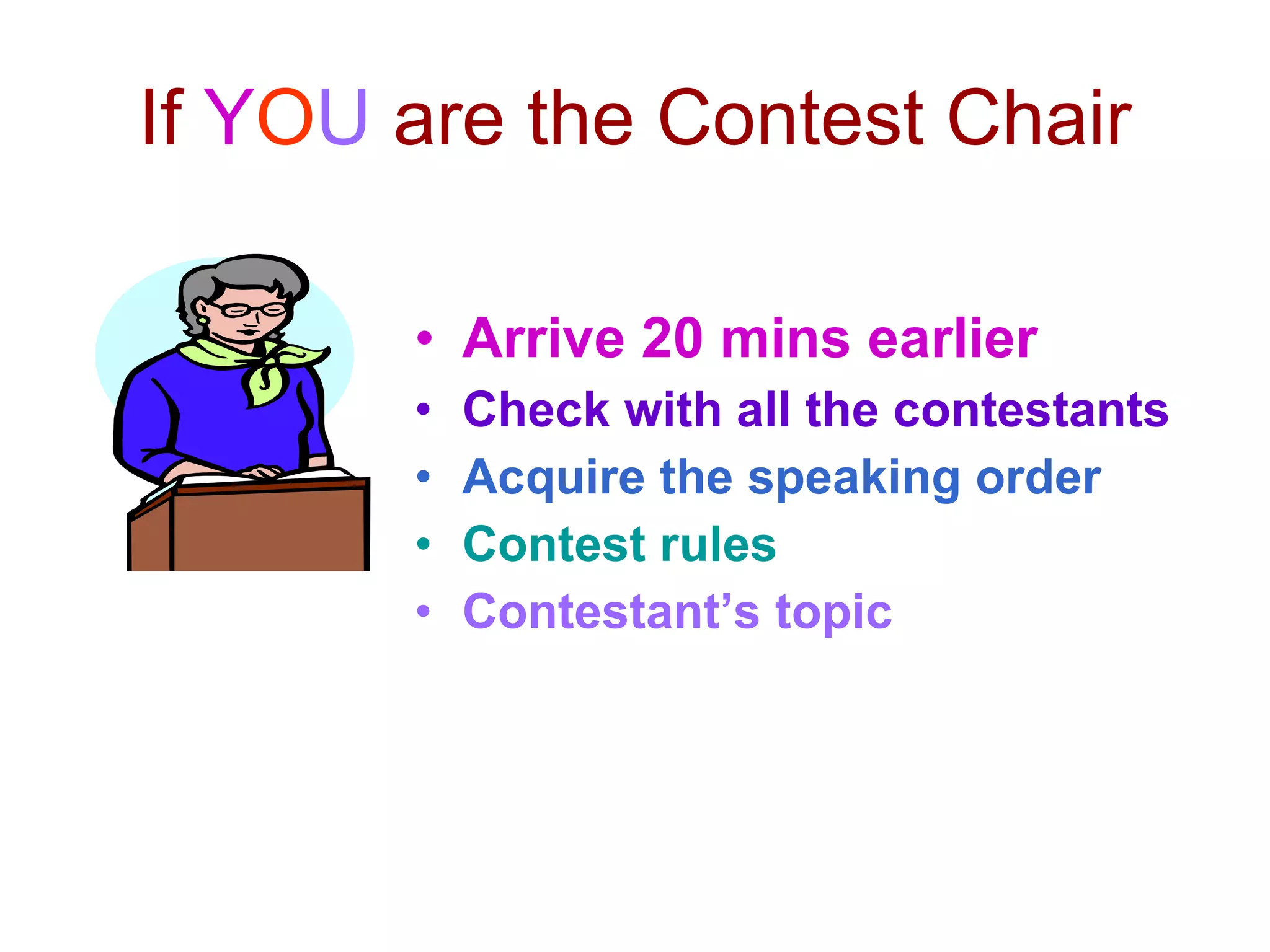 How To Arrange A Speech Contest | PPT