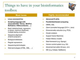 How to be a bioinformatician | PPTX