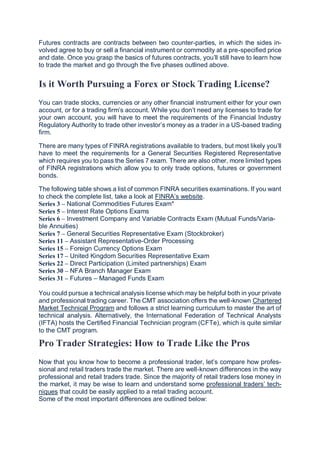 How to Become a Professional Trader | PDF