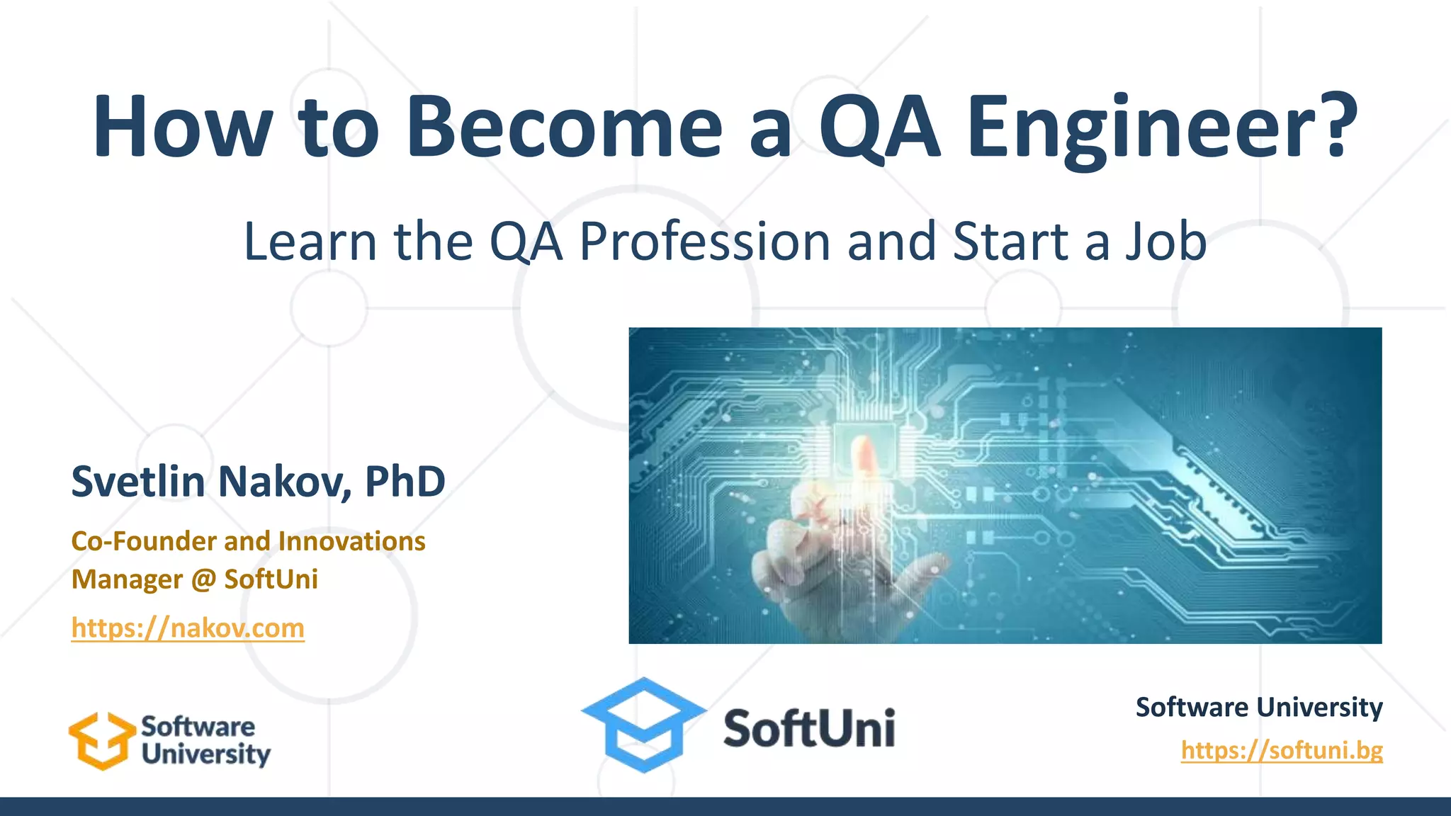 How to Become a QA Engineer and Start a Job | PPTX