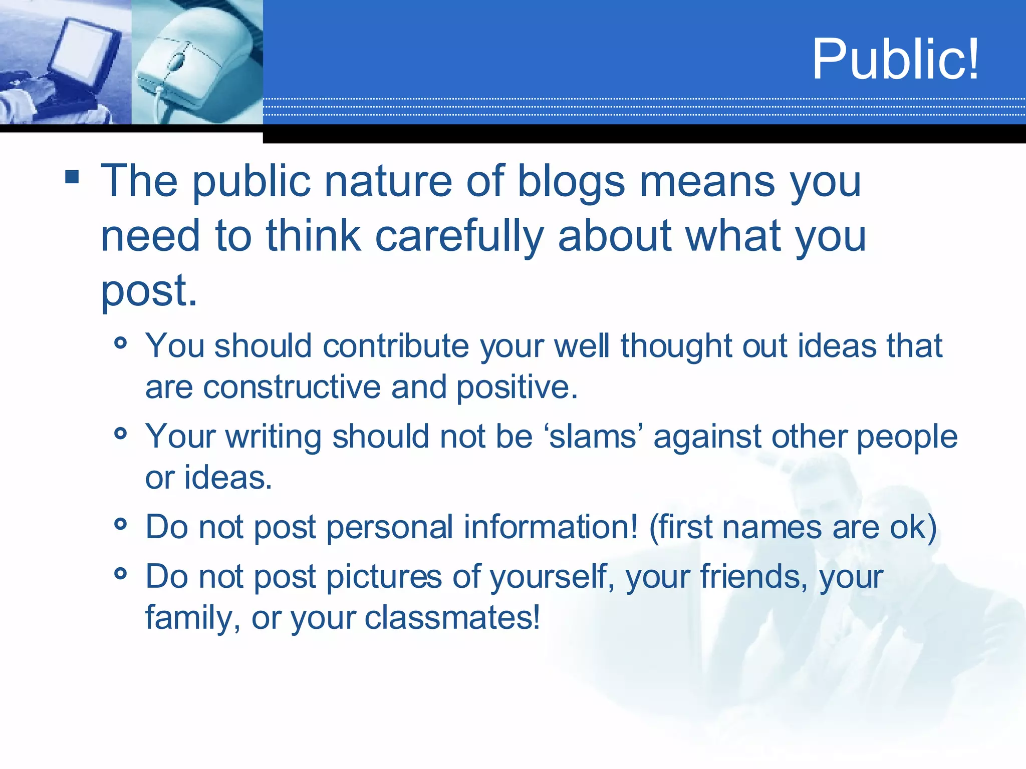 How To Blog | PPT