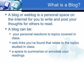 How To Blog | PPT