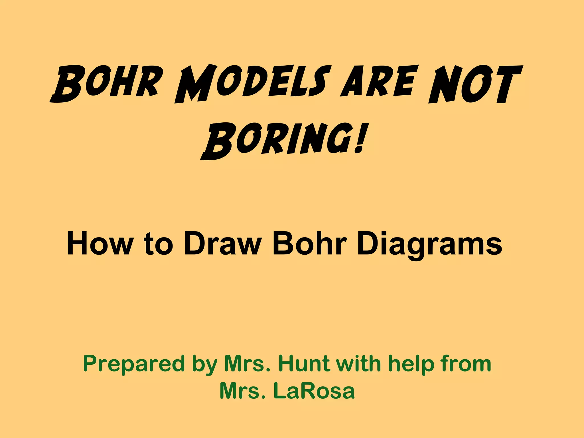 How to-bohr-diagram | PPT
