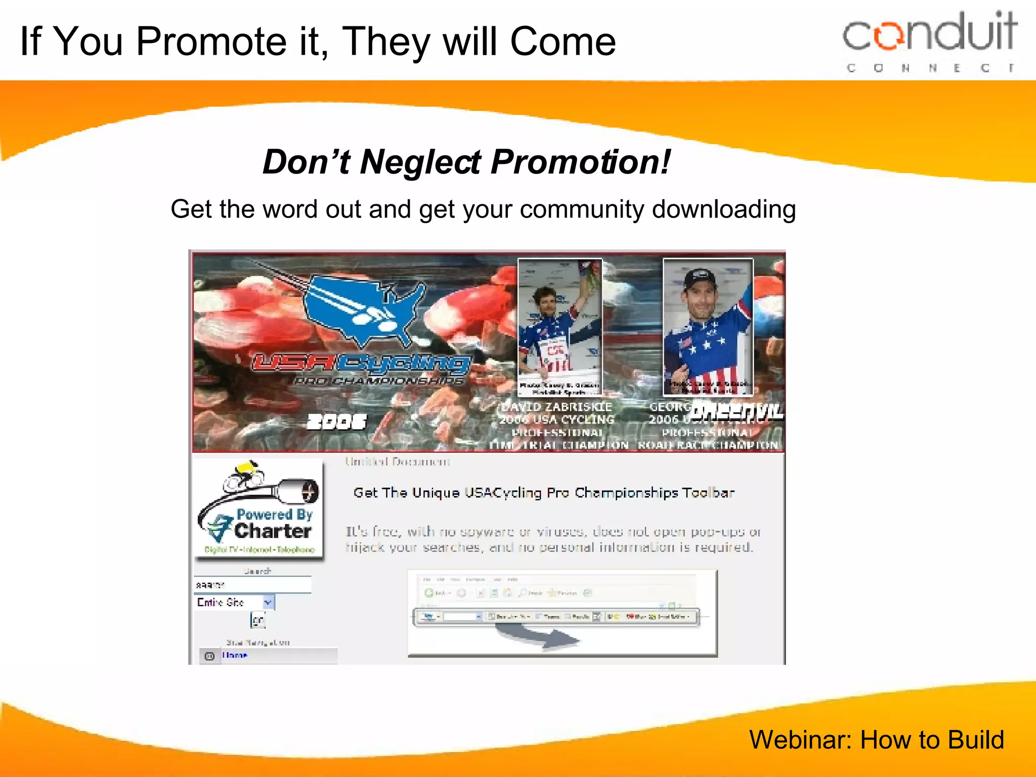 How To Build A Conduit Toolbar | PPS | Technology & Computing