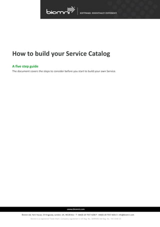 How to-build-a-service-catalog | PDF