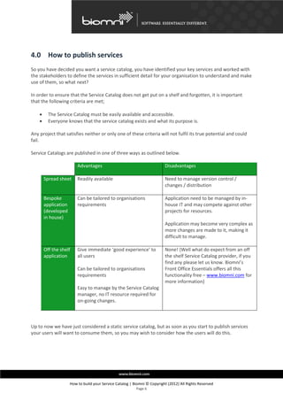 How to-build-a-service-catalog | PDF