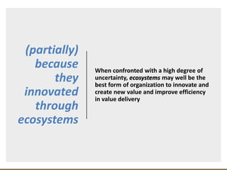 How to build and manage an Ecosystem for Innovation | PDF