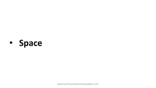 How to Calculate Data Center TCO (SlideShare) | PDF