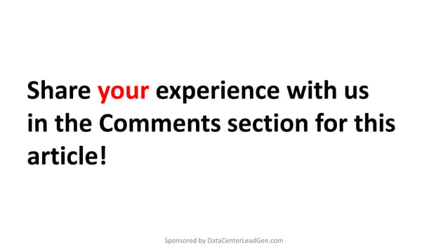 How to Calculate Data Center TCO (SlideShare) | PDF