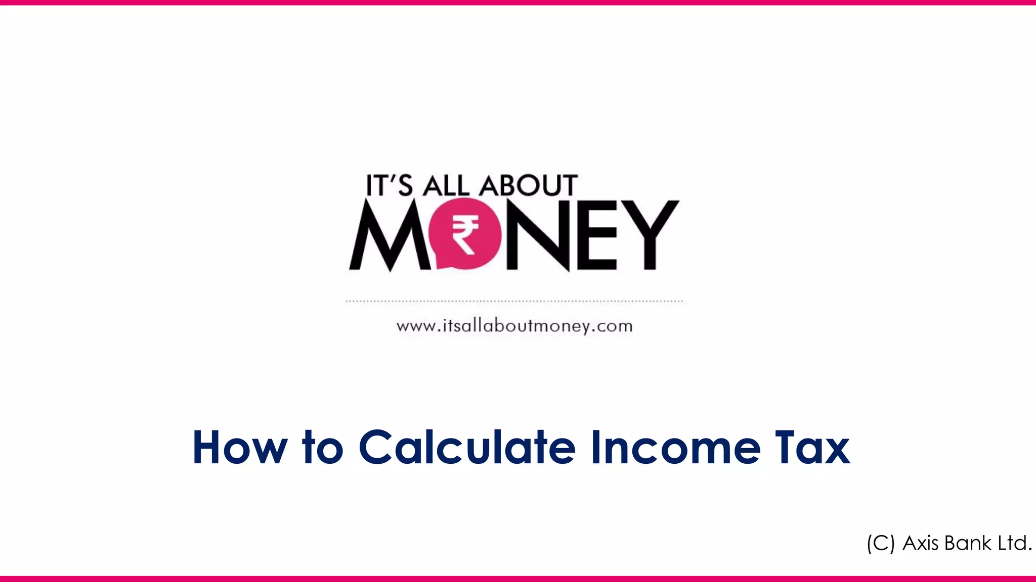 How to Calculate Income Tax | PPT