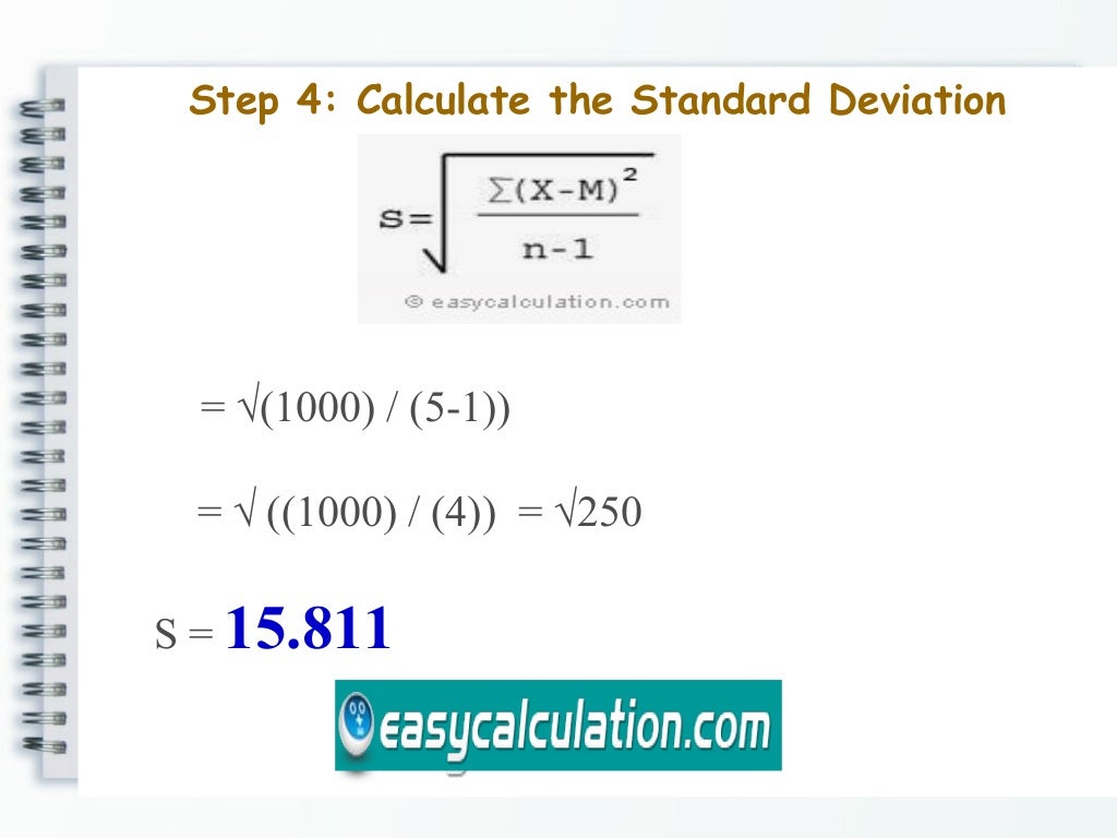 How to Calculate Standard Deviation - Easycalculation