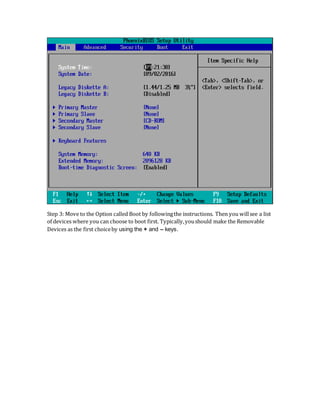 How to Change Boot Orders in BIOS | PDF
